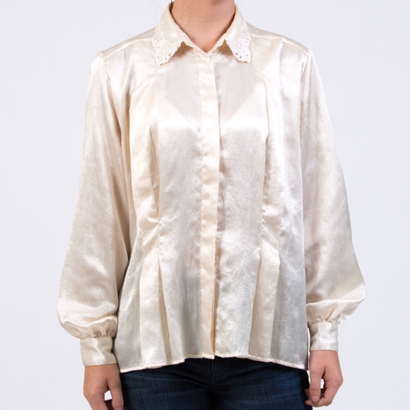 Vintage | Tops | 95s Vintage Diversity Satin Button Down Blouse | Poshmark